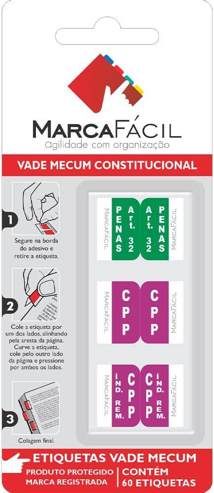 Etiquetas Vade Mecum Constitucional OAB Marca Fácil Amazon br