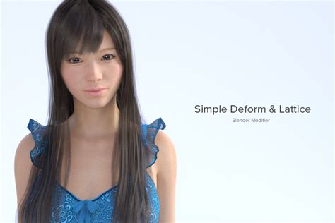 Blender Simple Deformとラティスを組み合わせてねじる GRAPH D