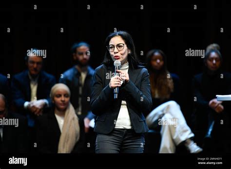 Paris, France. 30th Jan, 2023. Kaltoum Gachi during a presentation of ...