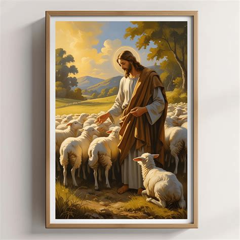 Jesus Christ Is My Shepherd Wall Art Free 2 Bible Verse Prints