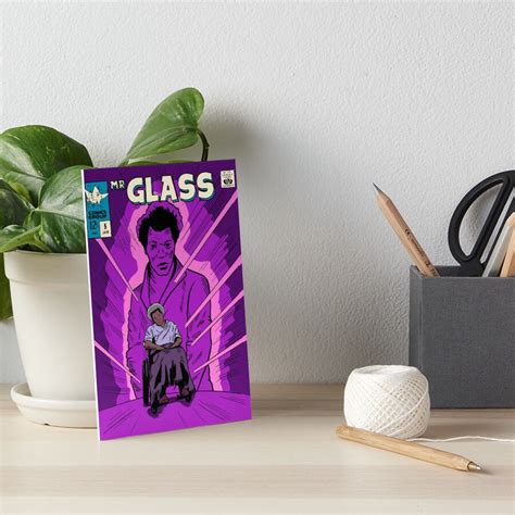 Mr Glass Comic Art Board Print By Ribncheese Redbubble