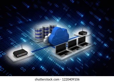 D Rendering Cloud Computing Stock Illustration Shutterstock