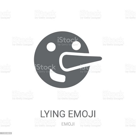 Emoji 아이콘 거짓말 Emoji 컬렉션에서 흰색 배경에 유행 누워 Emoji 로고 개념 귀여운에 대한 스톡 벡터 아트 및