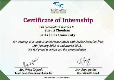 shruti chouhan on linkedin internship intern campusambassador