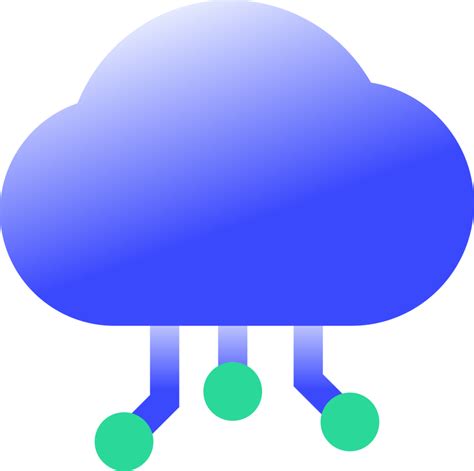 Cloud Semiconductor Ai Chipset Icons Blue Color 50204862 Png