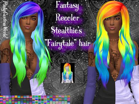 The Sims Resource Fantasy Retexture Of Fairytale Hair By Stealthic