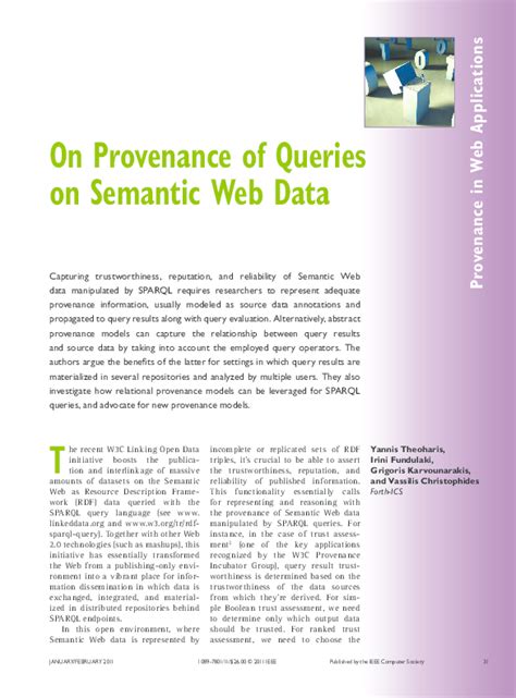 pdf on provenance of queries on semantic web data