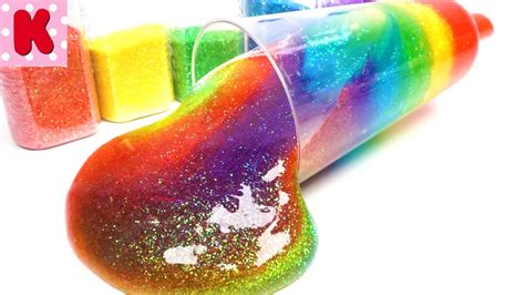 Diy Прозрачный слайм с блестками Clear Galaxy Slime Liquid Glitter Slime Youtube