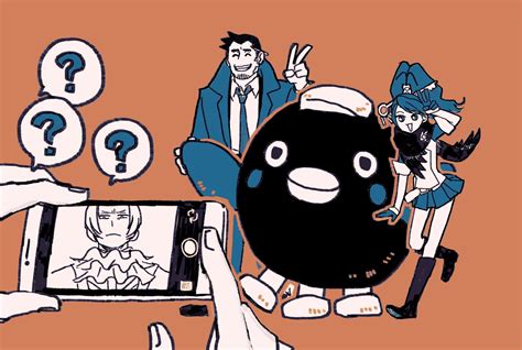 Miles Edgeworth Dick Gumshoe And Kay Faraday Ace Attorney And 1 More