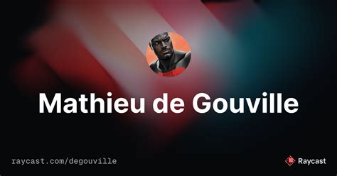 Degouville Mathieu De Gouville