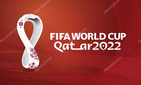 Yakarta Indonesia De Abril De Bandera De La Copa Mundial De La Fifa Qatar Con