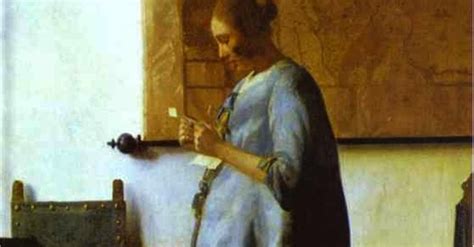 Vermēra šedevrs ‘meitene Zilā Tērpā Ar Vēstuli Atgriezīsies Amsterdamā