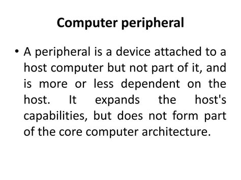 PPT Computer Peripheral PowerPoint Presentation Free Download ID