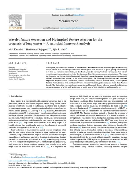 Wavelet Feature Extraction And Bio Inspired Feature Selection For