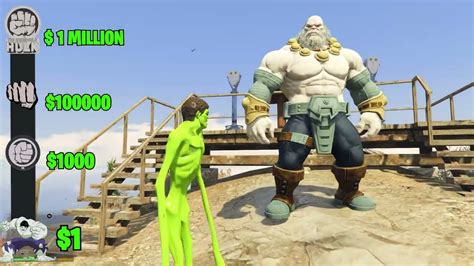 From 1 HULK To 1 000 000 WHITE HULK In GTA 5 HsayOP YouTube
