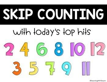 Multiplication Skip Counting Songs 2 12 By Teaching With Tbaum Tpt