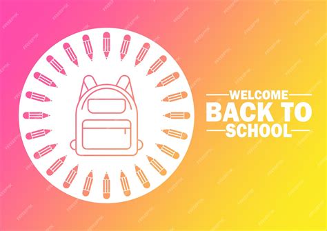 Premium Vector Welcome Back To School Vector Illustration