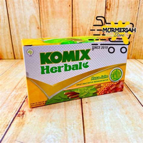 Jual Komix Herbal Box 6 Sachet Jeruk Nipis Jahe Mint Obat Batuk Herbal Shopee Indonesia