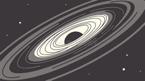 Black Hole In Space Swirl Cosmic Phenomenon And Gravity Art Vector Design Generative Ai Stock