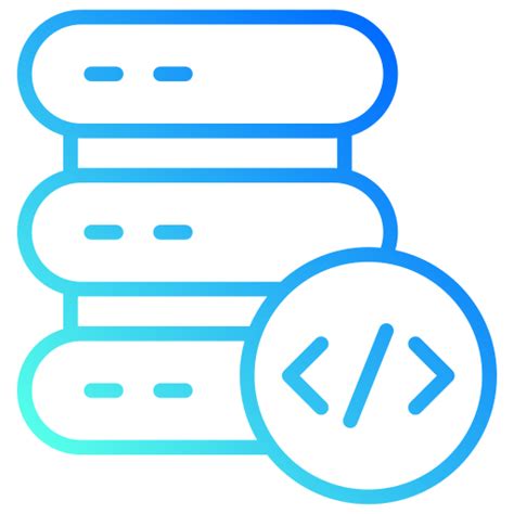 Server Generic Gradient Outline Icon