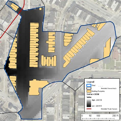 5 Building Footprints Overlaying Elevation Raster Download