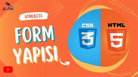 Basit Form Yapısı Html And Css Youtube