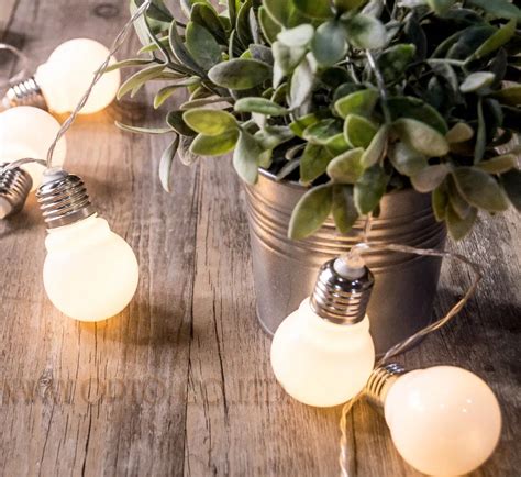 Battery Operated 20 Led Globe Christmas Festoon Fairy Lights Big Ball