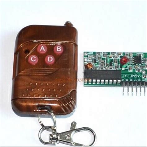 Jual Remote Control Wireless RF 4 Channel Tombol Receiver Arduino 2262
