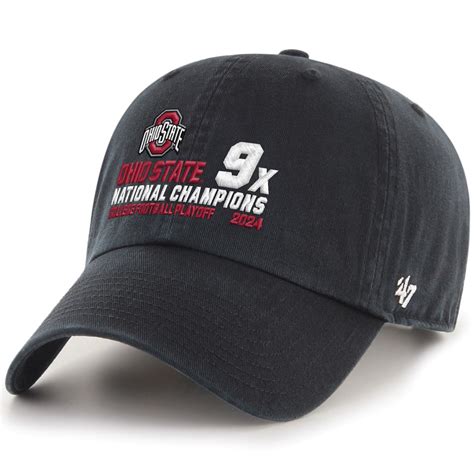 Mens 47 Black Ohio State Buckeyes Nine Time Football National