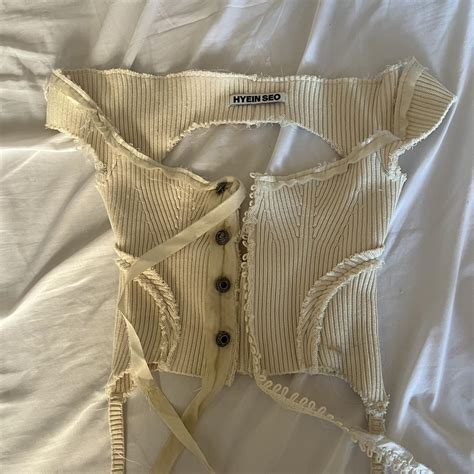 Hyein Seo Slash Knit Top Depop