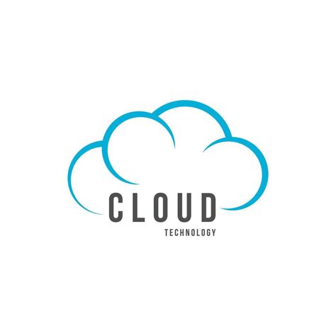 Simple Cloud Computing Logo Design Concept 38055462 Vector Art At Vecteezy