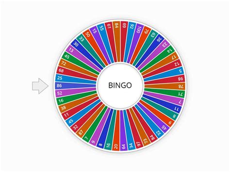 Bingo Numbers 1 100 Random Wheel