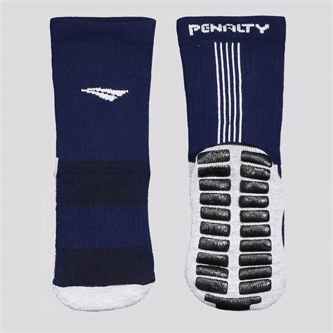 Meia Penalty Grip Antiderrapante Marinho FutFanatics