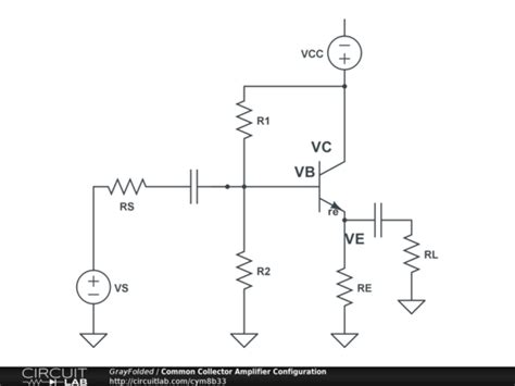 Common Collector Amplifier Configuration CircuitLab