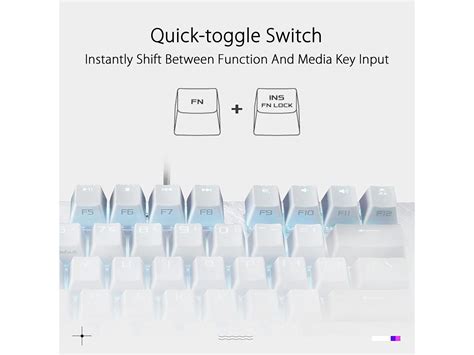 Asus Rog Strix Scope Nx Tkl Moonlight White Wired Mechanical Rgb Gaming Keyboard Rog Nx Brown