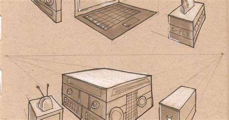 2d Concept Art 10 Two Point Perspective Objects