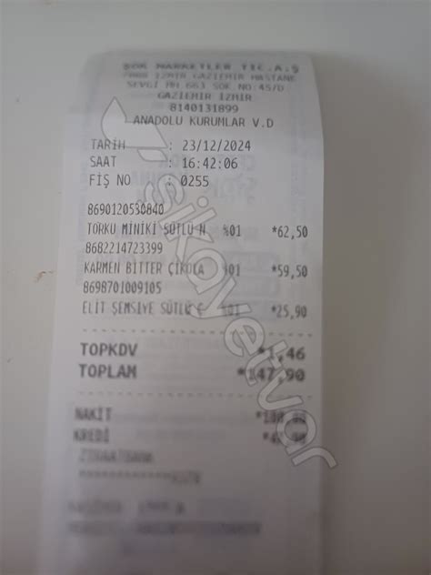 Şok Marketler Karmen Çikolata Şikayeti Şikayetvar