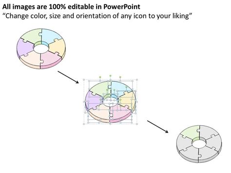 Business Ppt Diagram Six Business Steps In Circular Flow Powerpoint Template PowerPoint