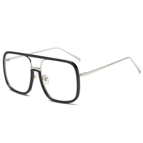 Vcka Anti Blue Light Glasses Frame Women Oversized Metal Frame Goggles