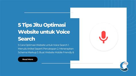5 Tips Jitu Optimasi Website Untuk Voice Search Creativism