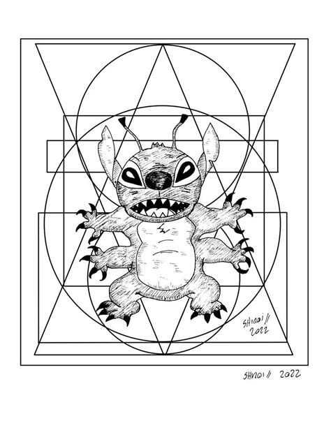Stitch De Vitruvio By Shiroitheone On Deviantart
