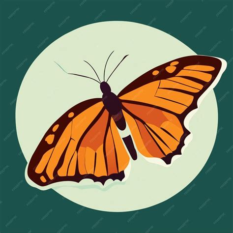Premium Vector Monarch Butterfly Wing Texture Design Element