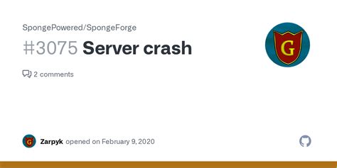 Server Crash Issue SpongePowered SpongeForge GitHub