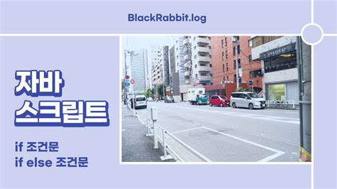 자바 스크립트 If 조건문 If Else 조건문