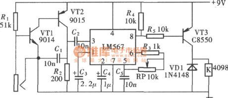 Frequency type electronic coded lock (LM567) circuit - Motor_Control ...