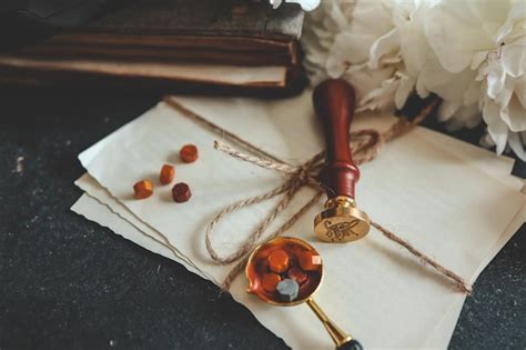 Premium Photo Letter Stamp Tools Aesthetic Photo