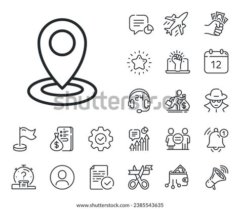 Map Pointer Sign Salaryman Gender Equality Stock Vector Royalty Free