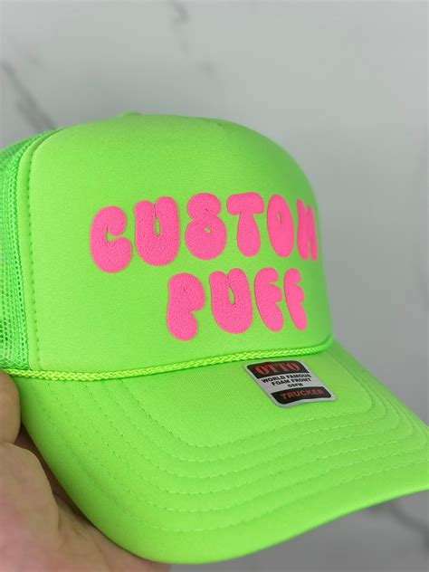 Custom Puff Hat Puff Trucker Hat Custom Foam Hat Custom Party Hat
