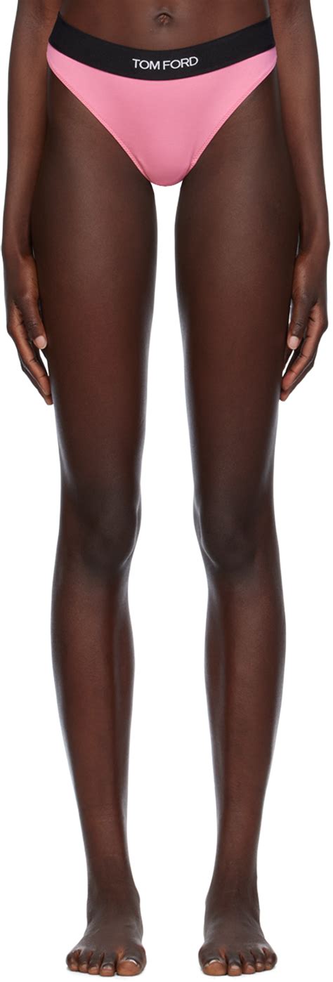 Pink Signature Thong By Tom Ford On Sale