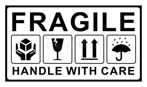 Stickers For Package Delivery Stock Illustration Illustration Of Parcel Danger 322482985